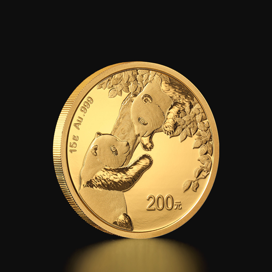 15 грама златна монета Китайска панда 2023 - Tavex