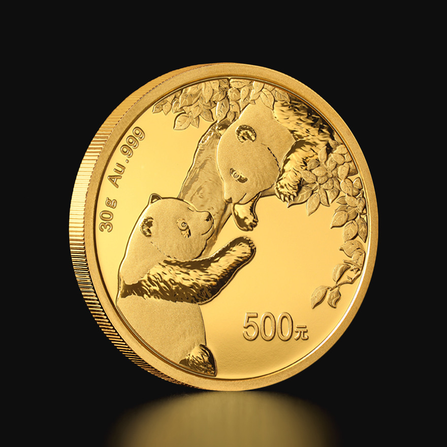 30 грама златна монета Китайска панда 2023 - Tavex